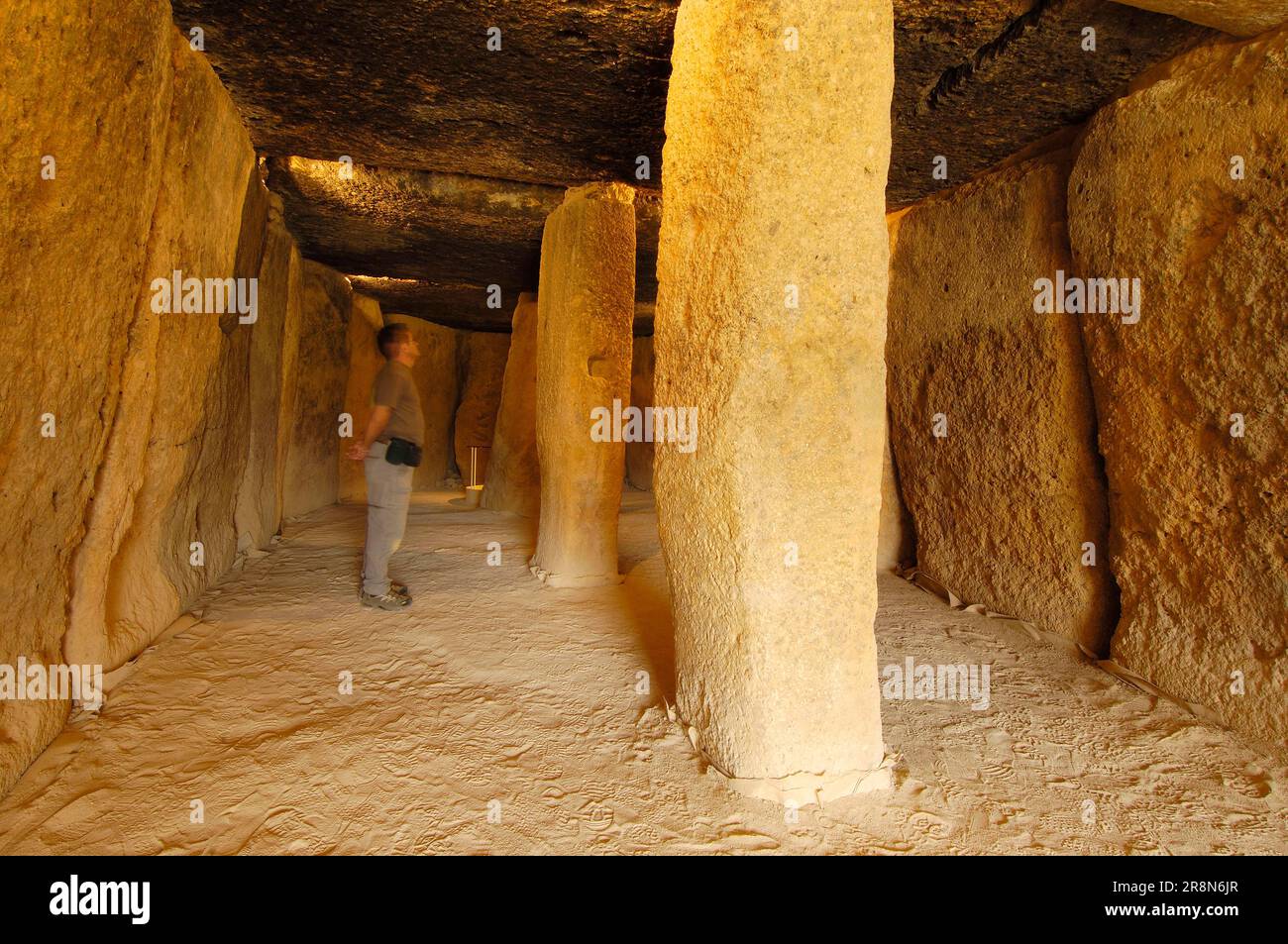Gallery tomb, Cueva de Menga, Antequera, Malaga province, Andalusia ...