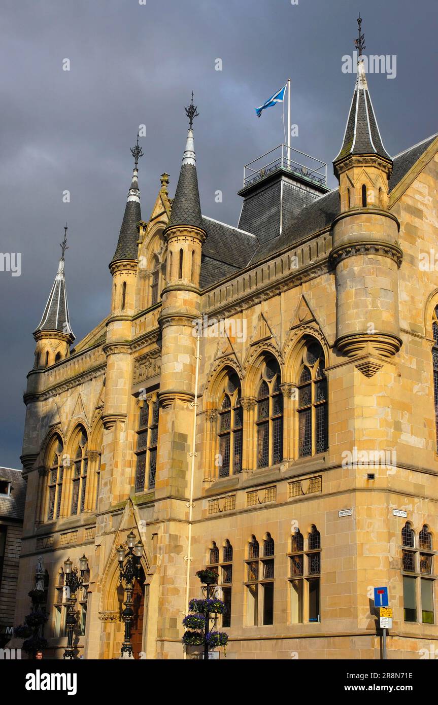 Town hall, Inverness, Scottish Highlands, Scotland, United Kingdom ...