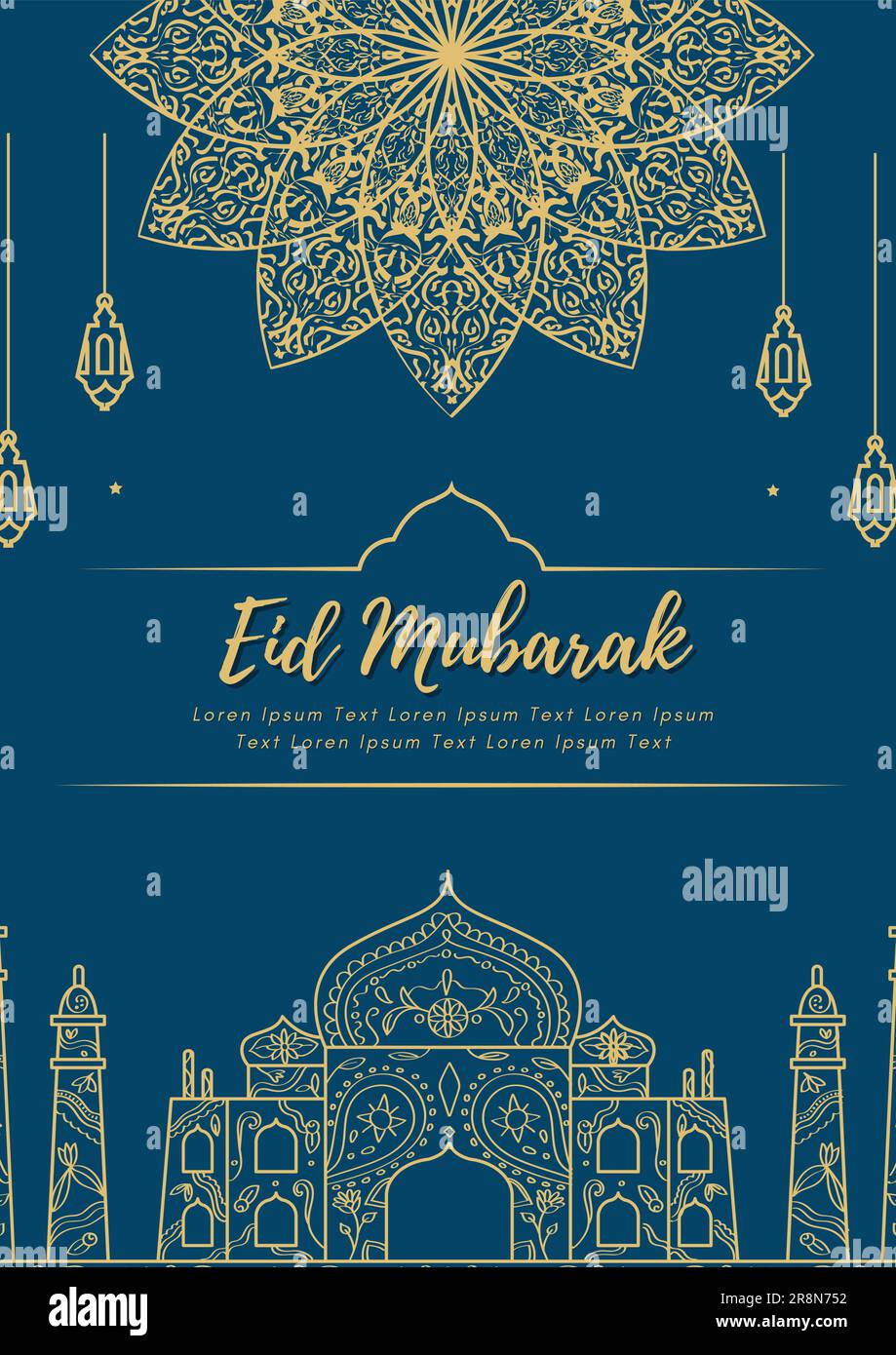 Eid Mobarak Business Coference Marketing Flyer Leaflet Brochure Stock ...