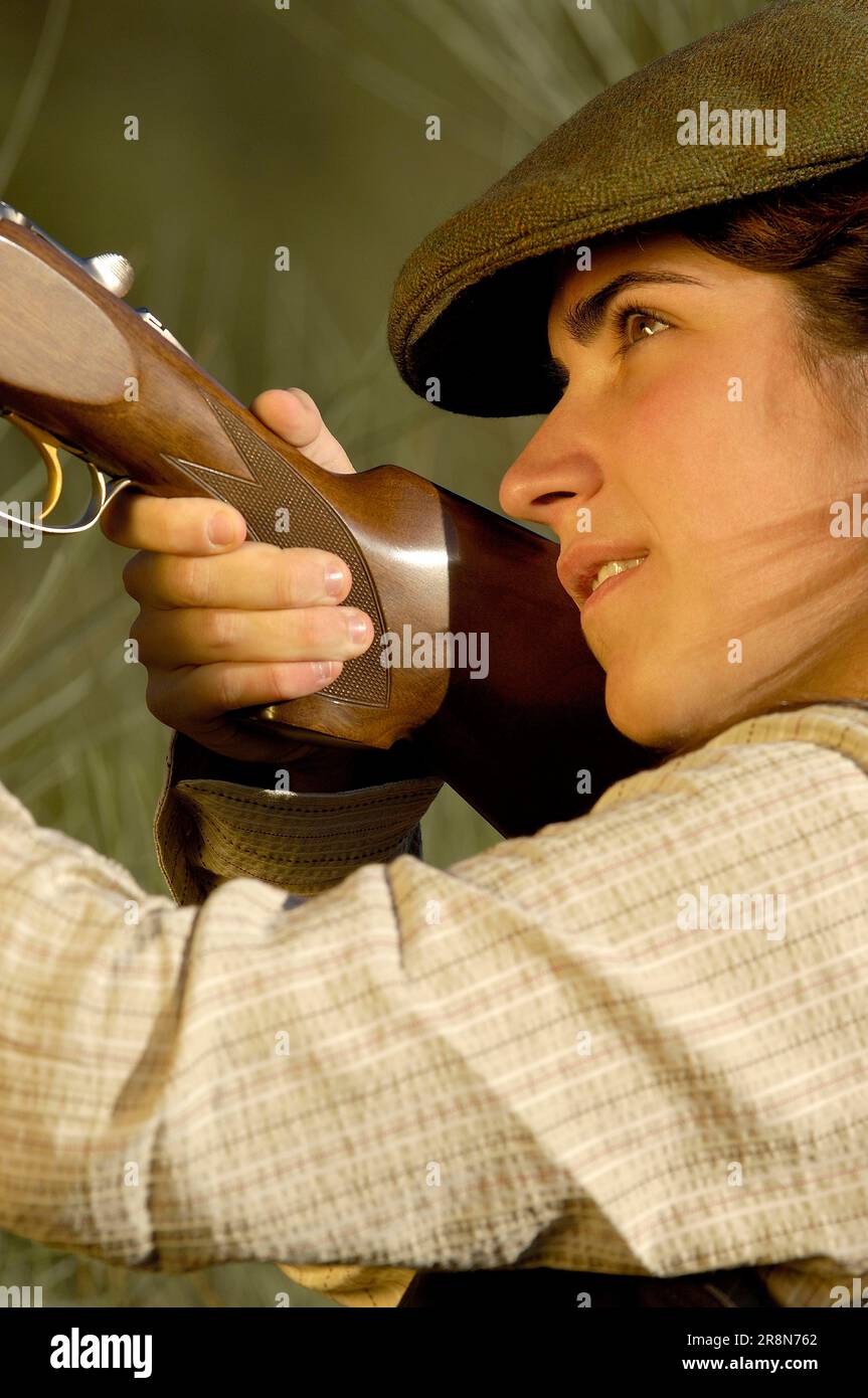 Hunter with rifle, Spain, Hunter, Hunting, Shotgun, Joegerin, shoot ...