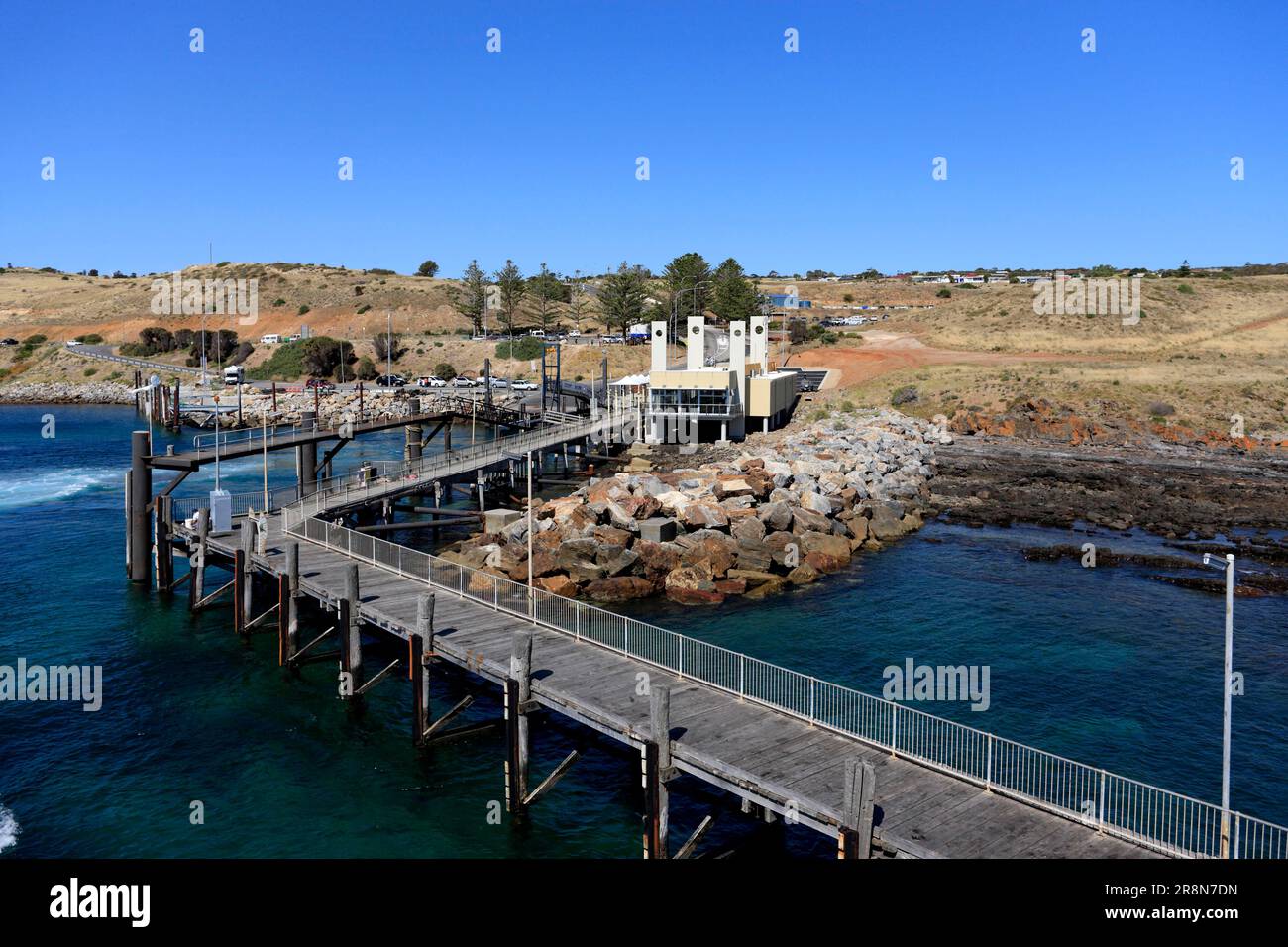 Ferry pier Cape Jervis, Australia Stock Photo - Alamy