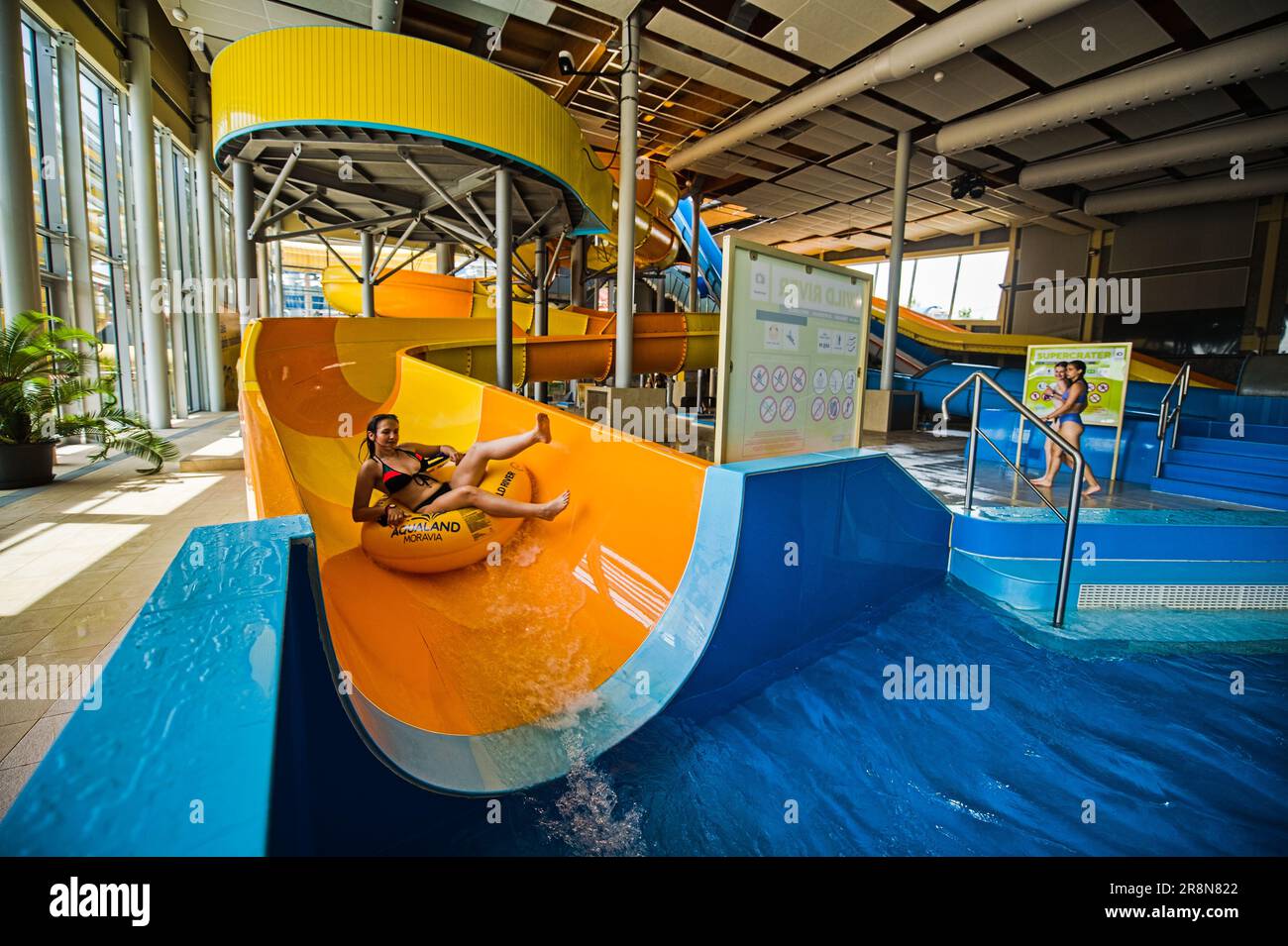 Pasohlavky, Czech Republic. 22nd June, 2023. Aqualand Moravia with the ...