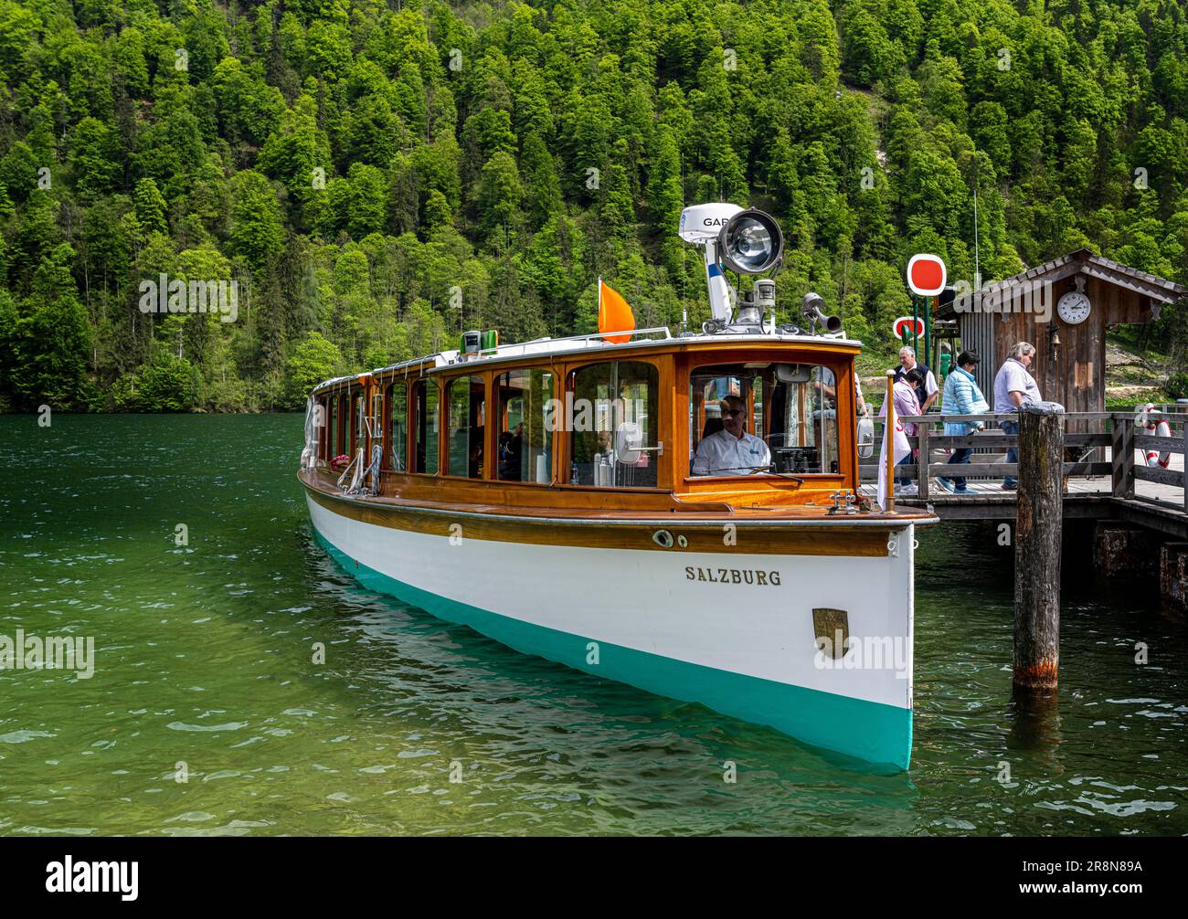 Boat trip on the Koenigssee, Berchtesgaden, Bavaria, Germany Stock ...
