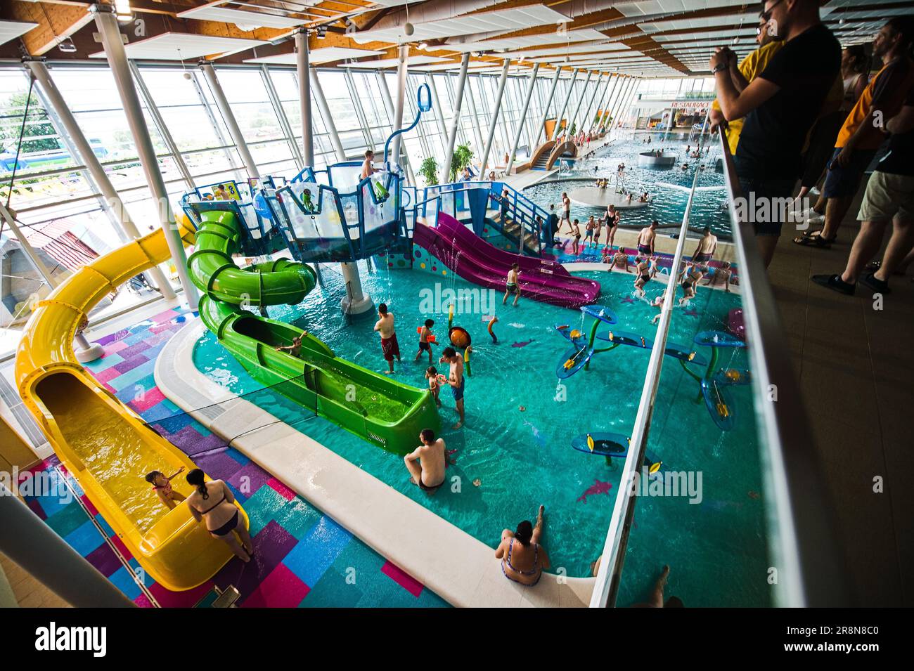 Pasohlavky, Czech Republic. 22nd June, 2023. Aqualand Moravia with the ...