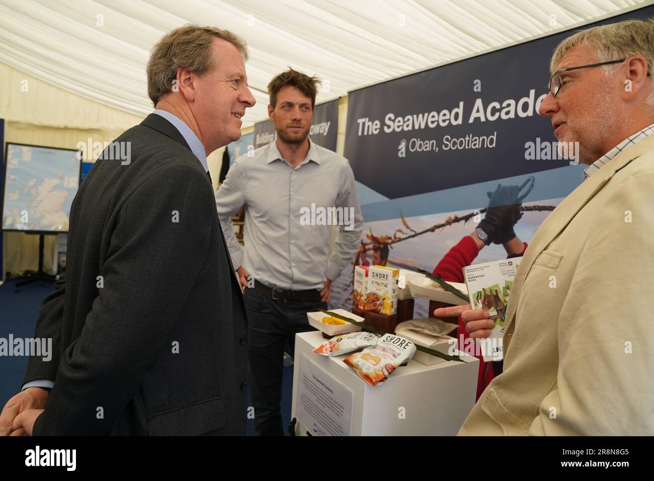 Alister Jack, Secretary of State for Scotland during a visit to the ...