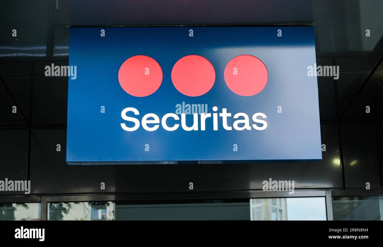 Securitas Security Service, Potsdamer Strasse, Tiergarten, Mitte, Berlin, Germany Stock Photo ...