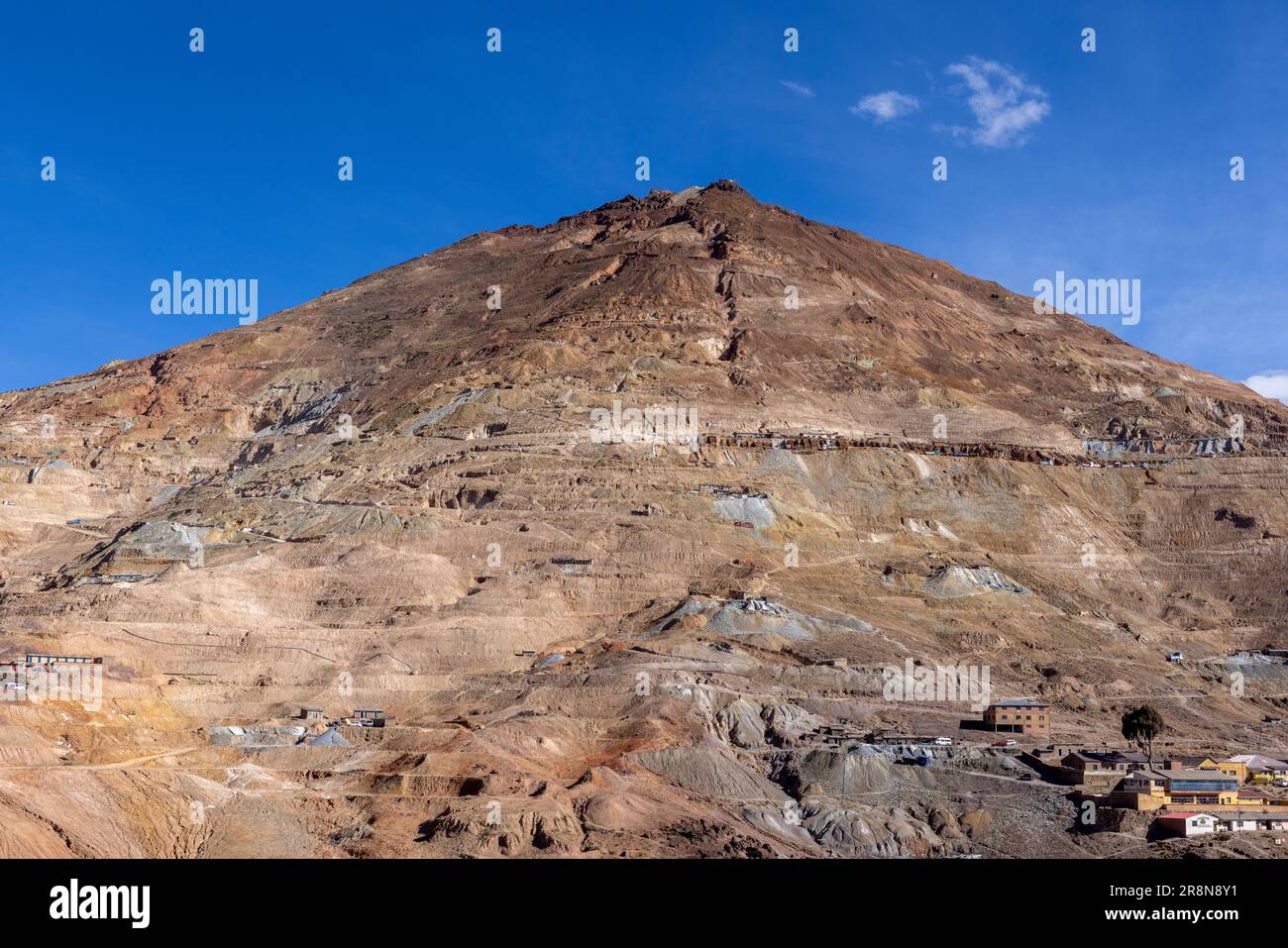 The mighty Cerro Rico full of silver and zinc mines in the Bolivian ...