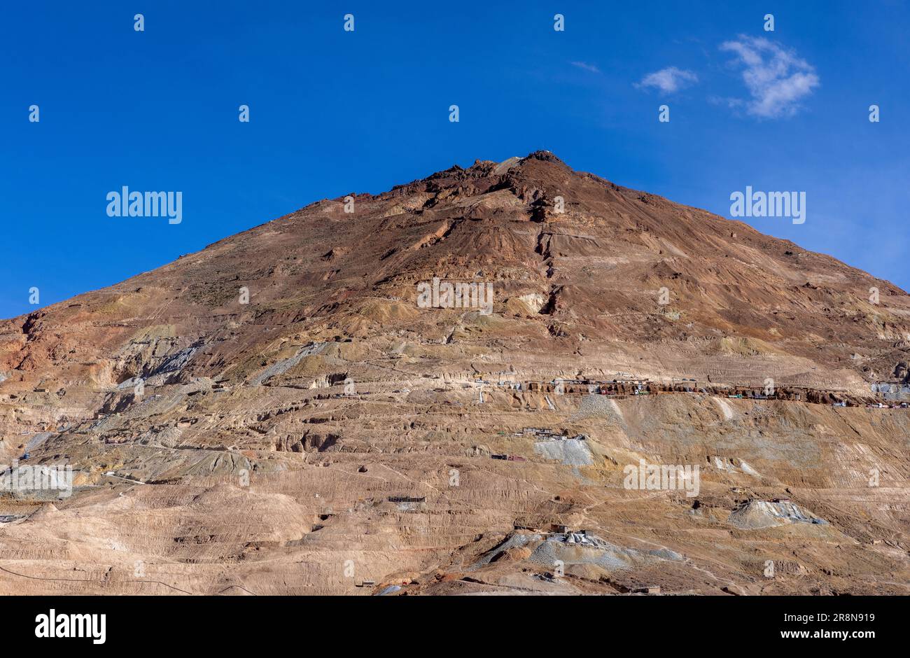 The mighty Cerro Rico full of silver and zinc mines in the Bolivian ...