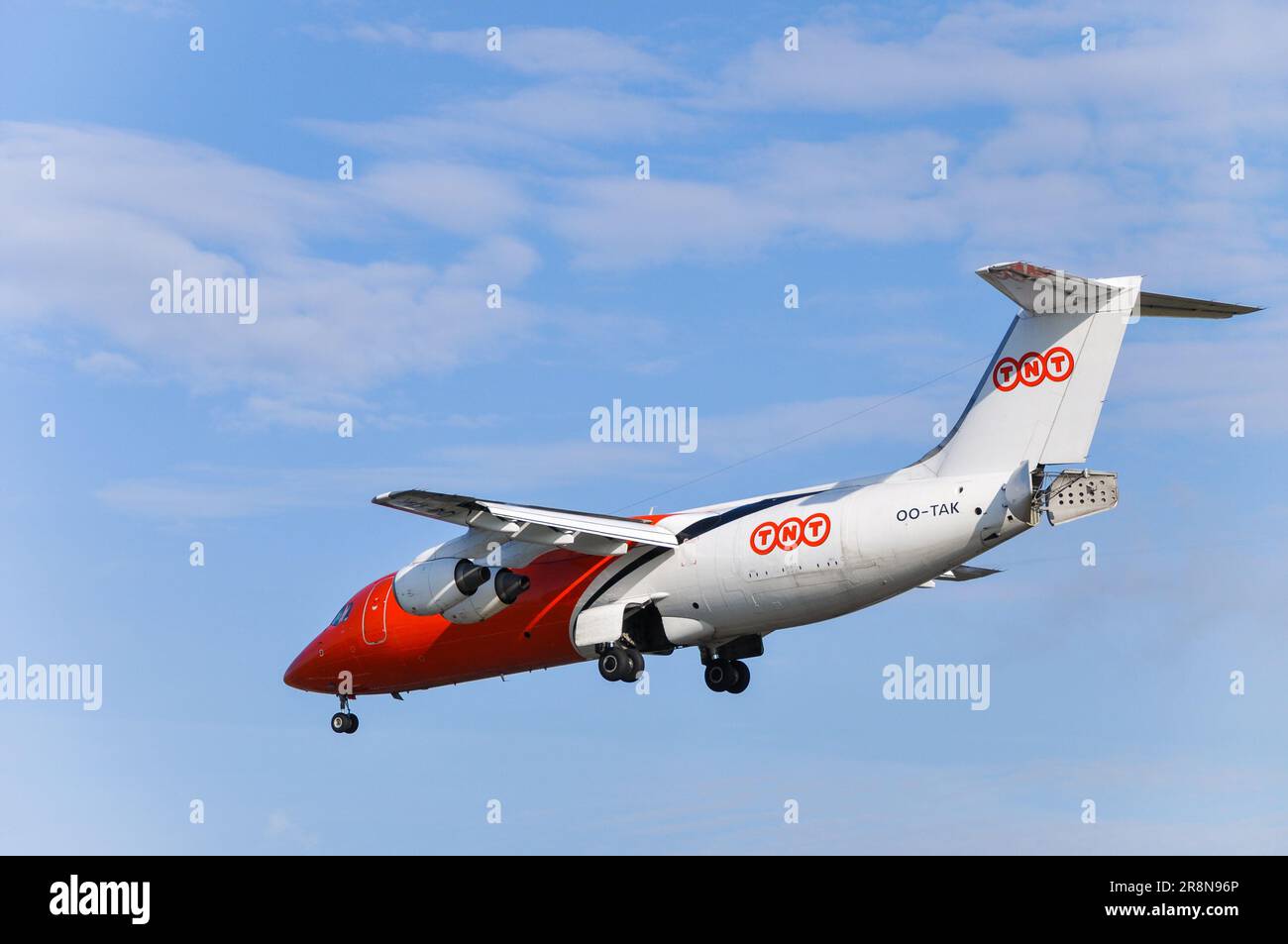 TNT Airways BAe 146-300QT Quiet Trader transport plane, cargo airliner ...