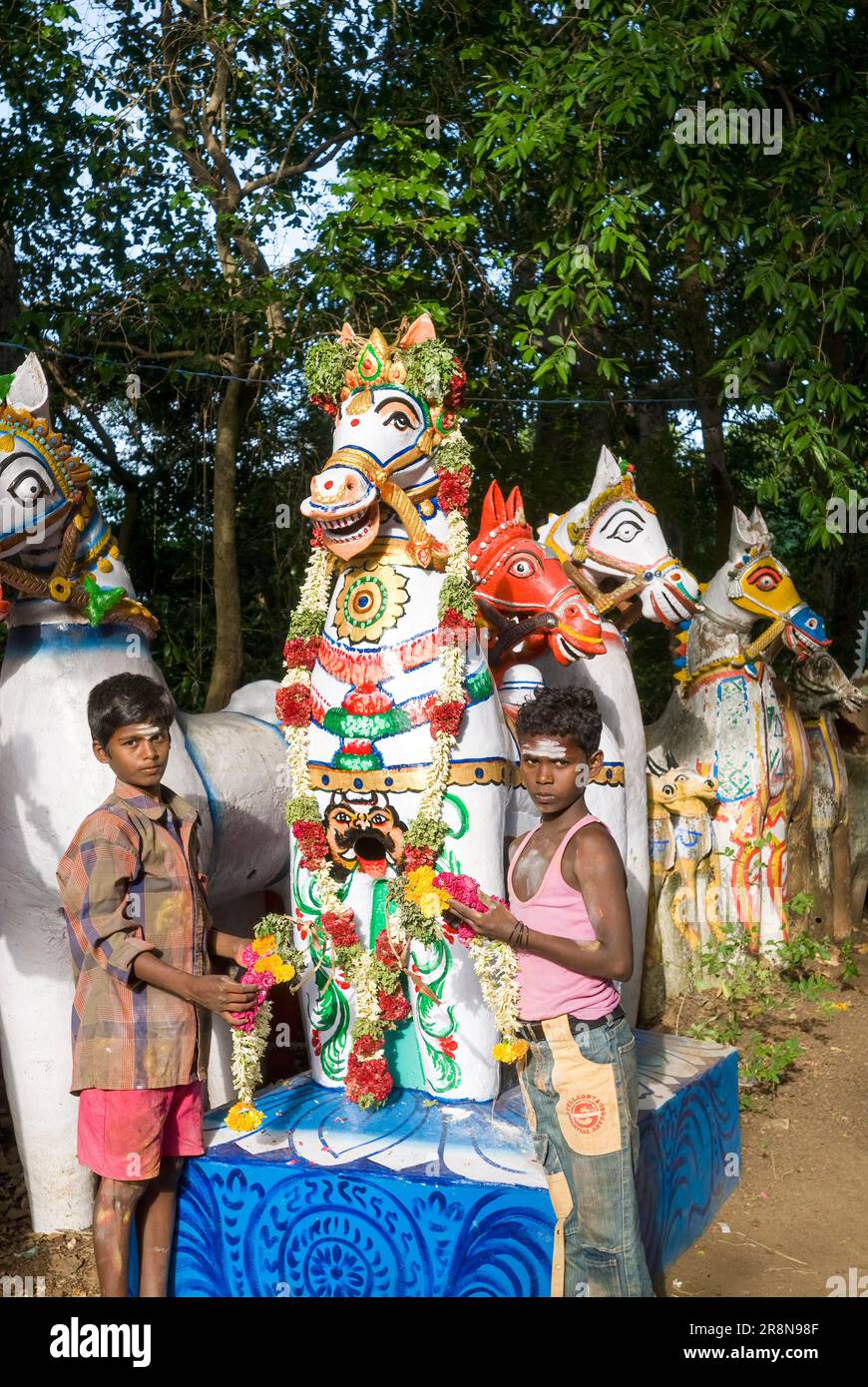 Terracotta horses, village guardian Ayyanar temple near Pudukkottai ... Terracotta horses, village guardian Ayyanar temple near Pudukkottai ...
