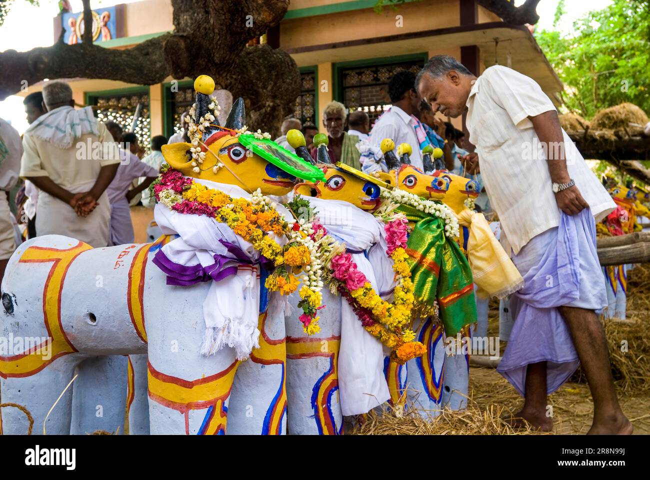 Puravi Eduppu festival, beseeching the rain gods for their mercy. Clay ...