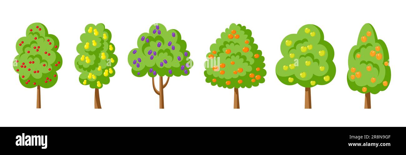 Organic eco farm orchard Cut Out Stock Images & Pictures - Alamy