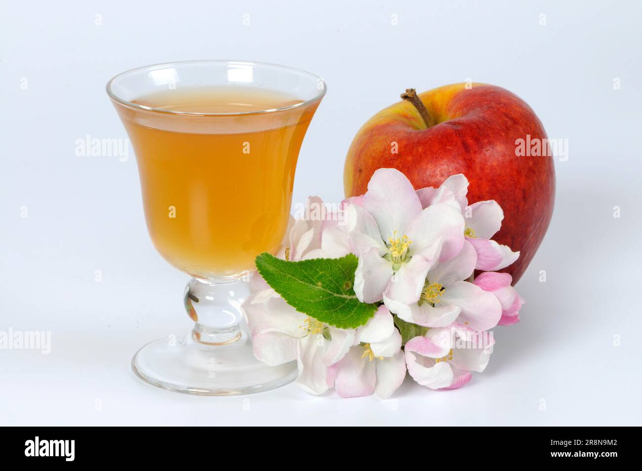 Apple cider vinegar, glass Stock Photo - Alamy