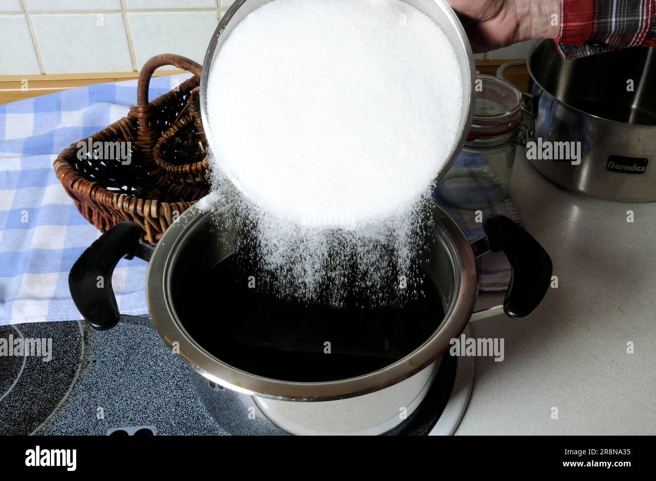 Preparation of dandelion syrup (Taraxacum officinale) (Taraxacum ...
