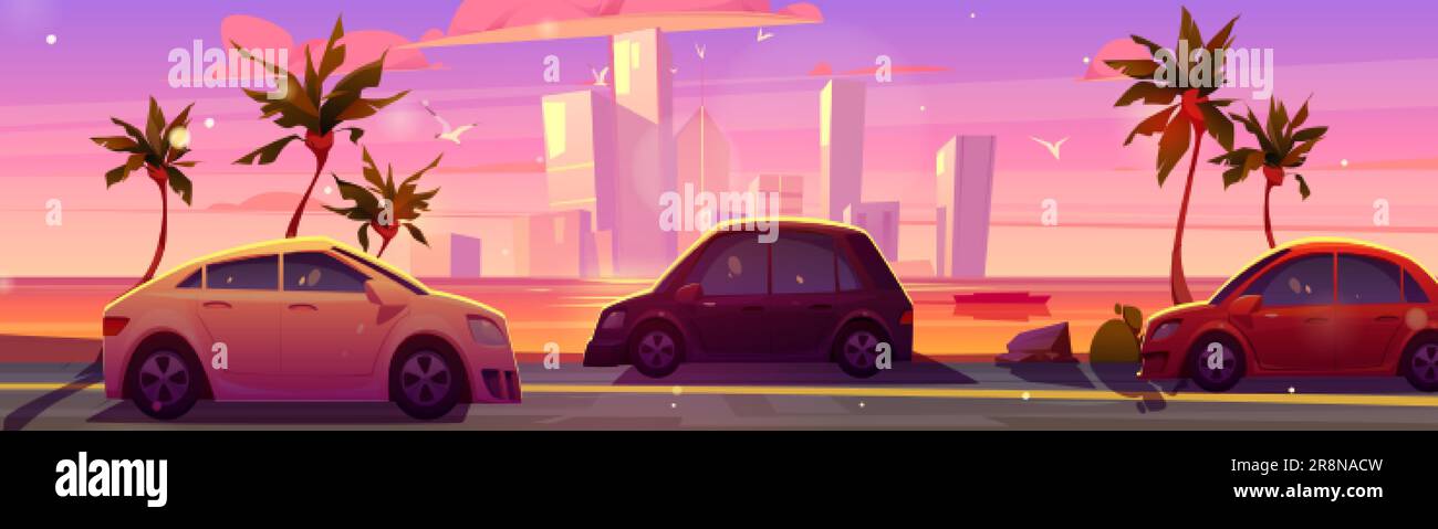 Sea side embankment Stock Vector Images - Alamy