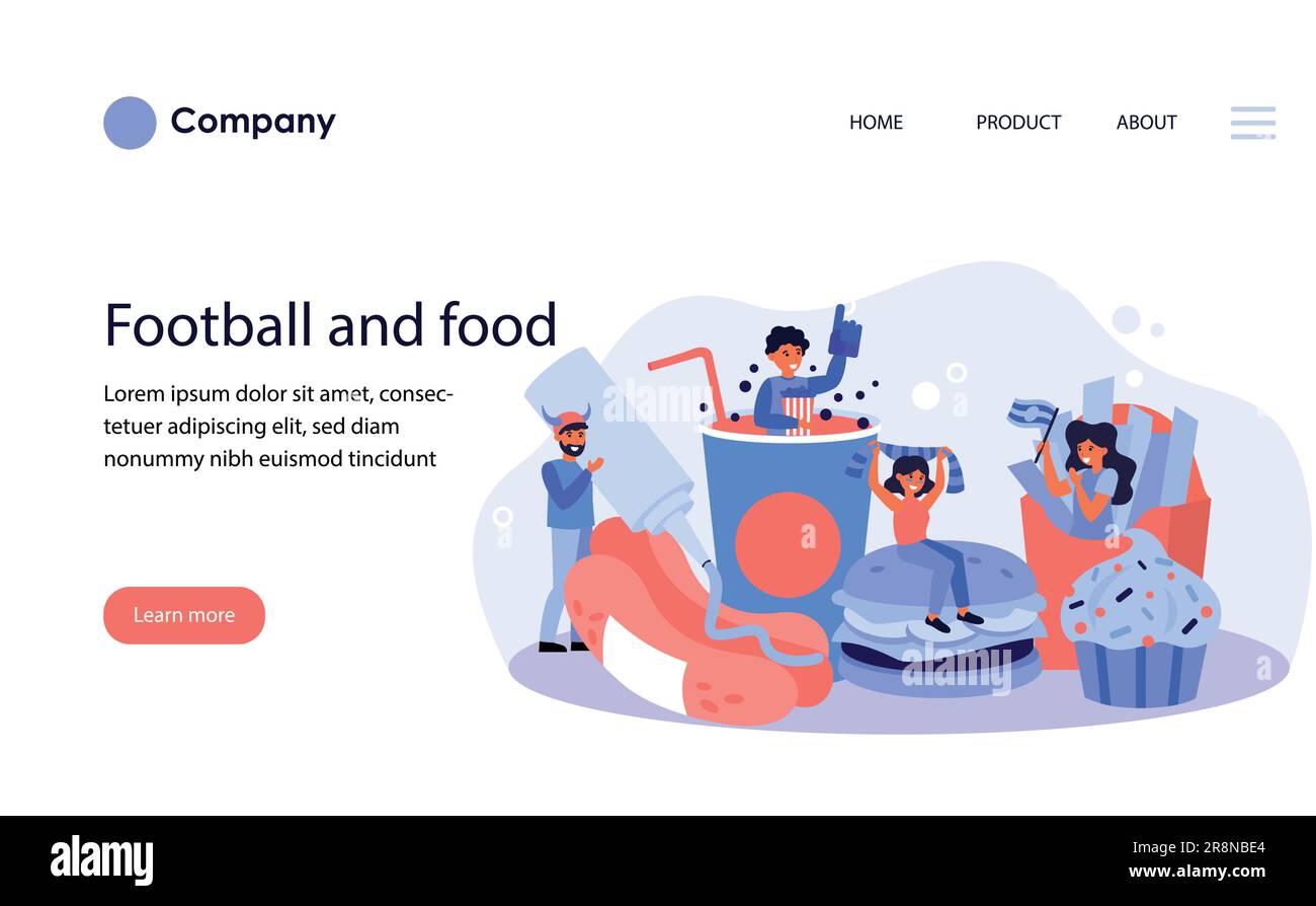 Football fans eating Stock Vector Images - Alamy