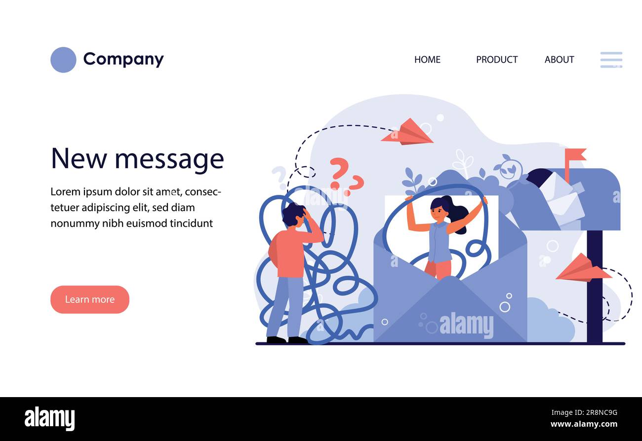 Communicating email Stock Vector Images - Alamy