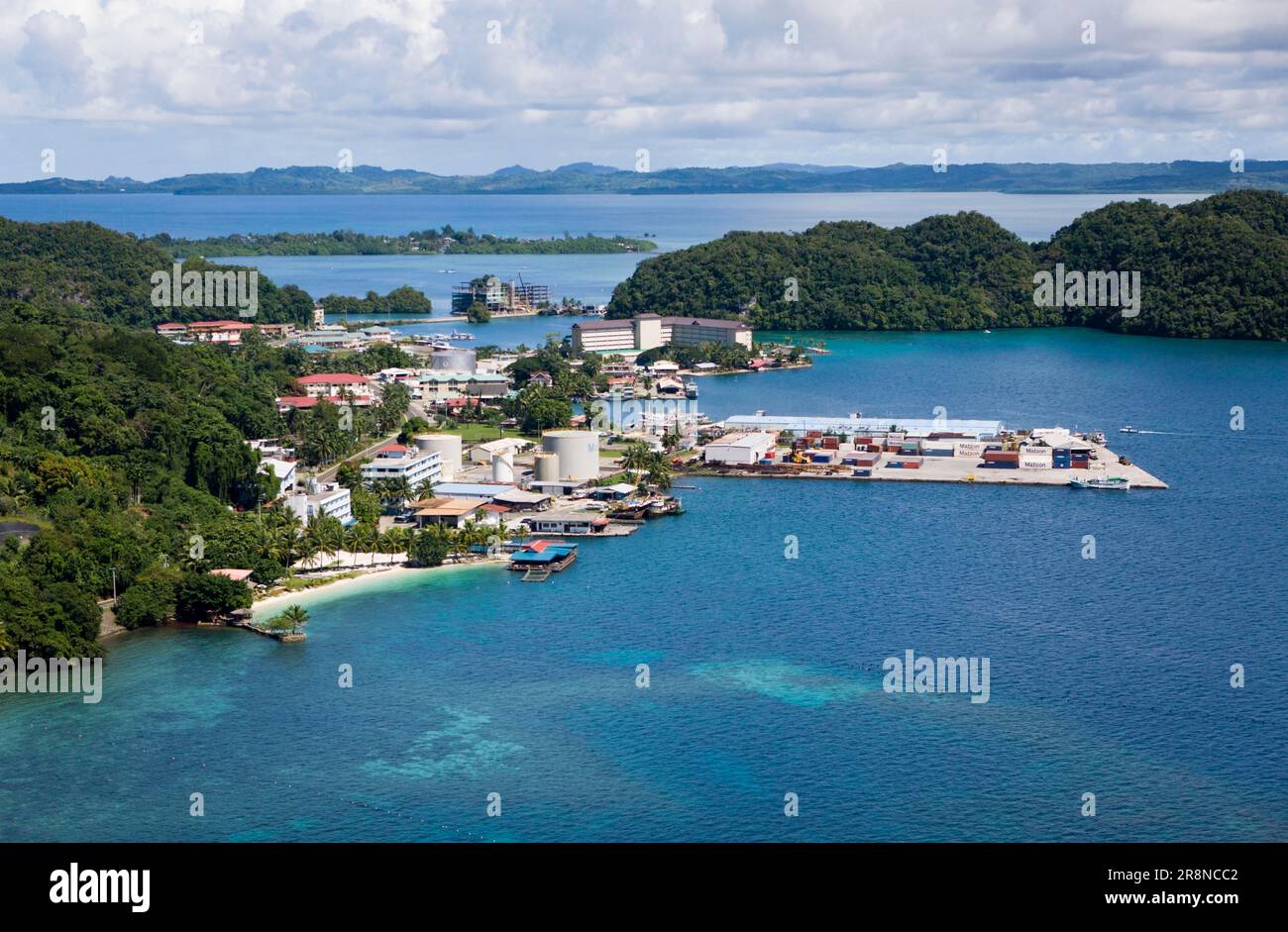 Aerial view koror city hi-res stock photography and images - Alamy