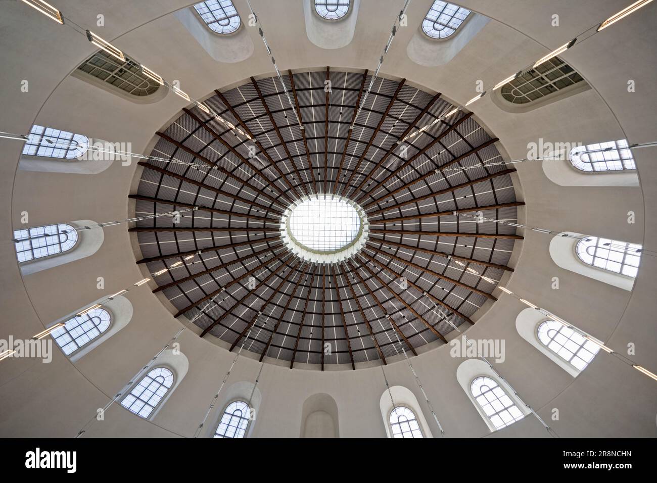 Frankfurt's Paulskirche, interior view of plenary hall, view of ...