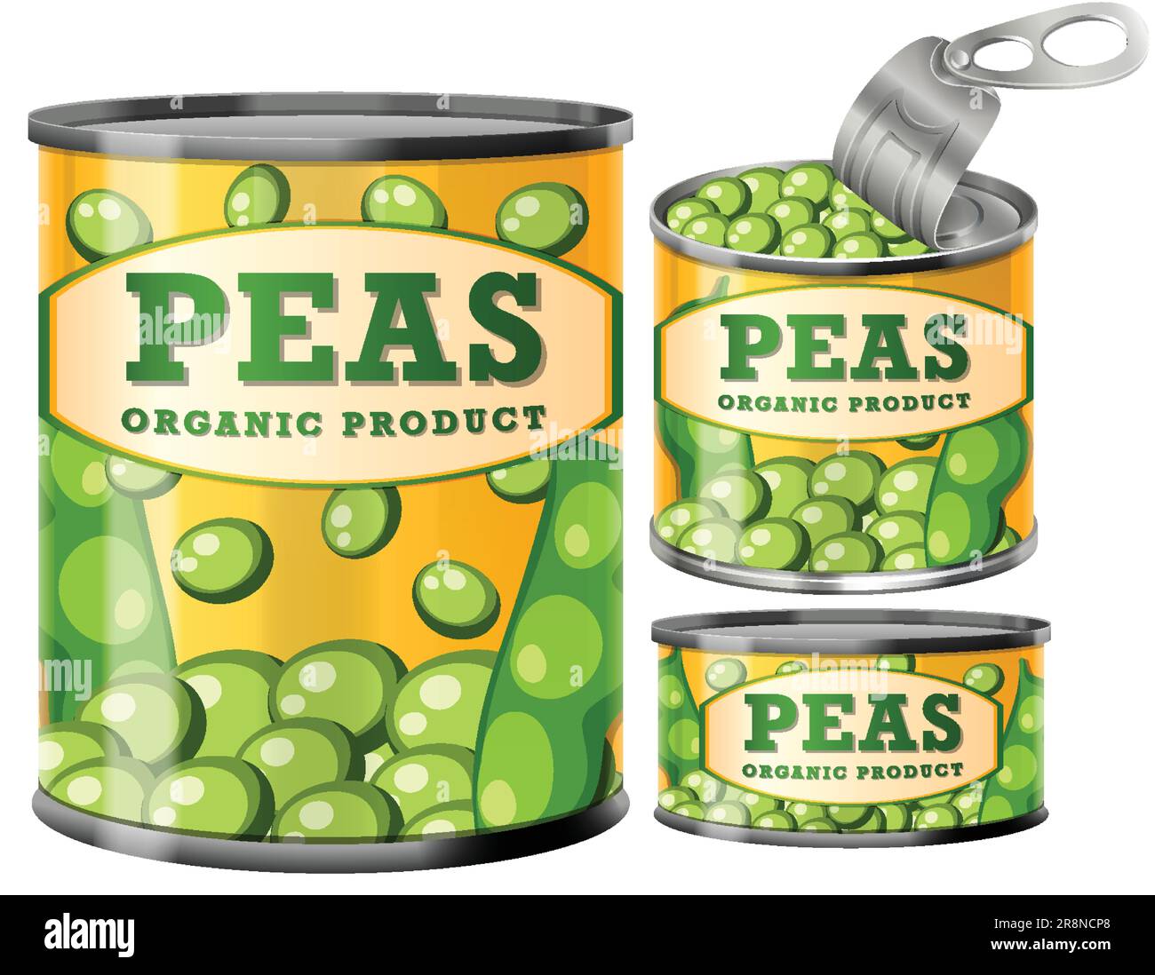 Vegetable cans Stock Vector Images - Alamy