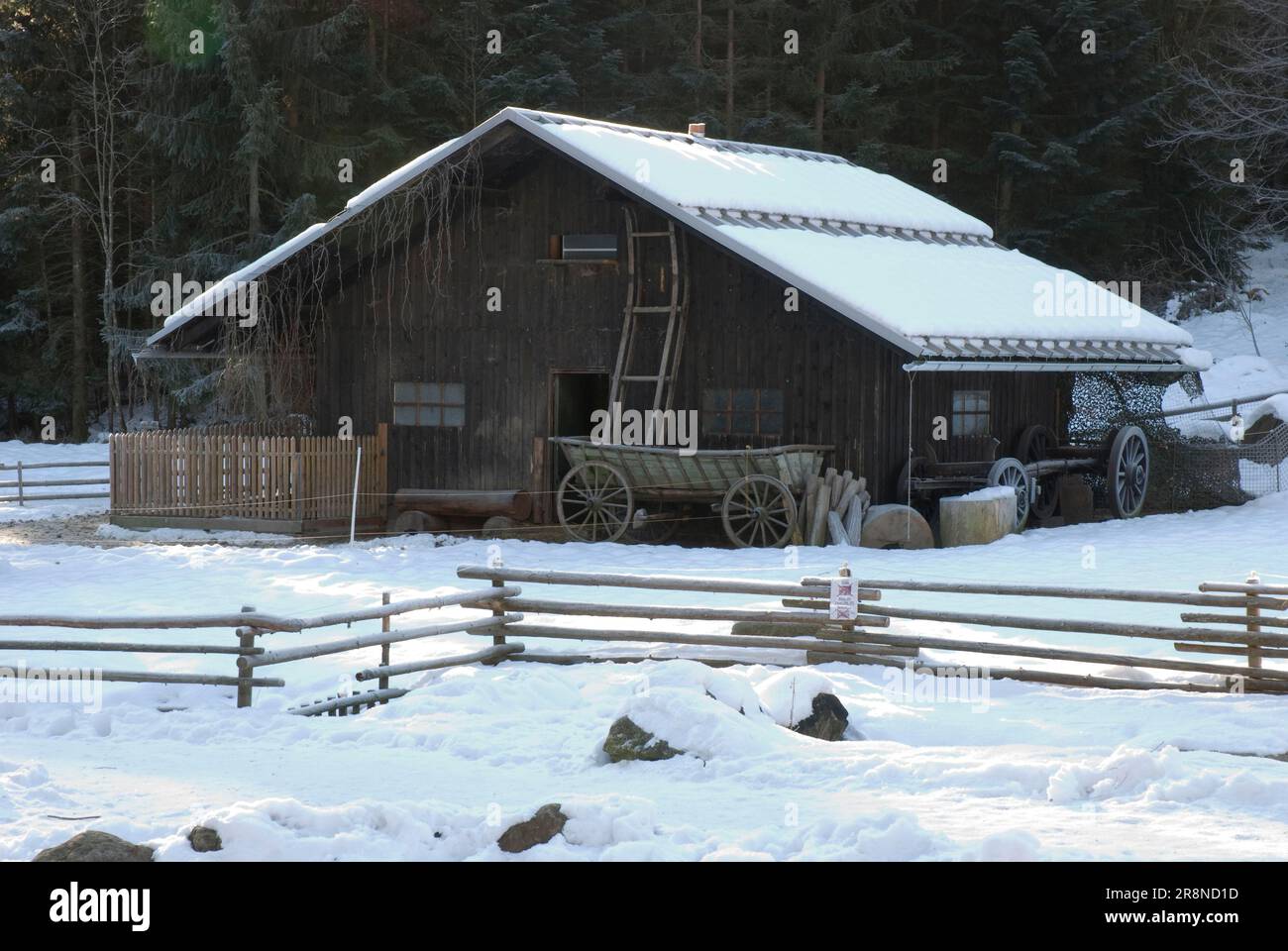 Barn, Schwellhaeusl, Bavarian Forest, Bavaria, Germany Stock Photo - Alamy