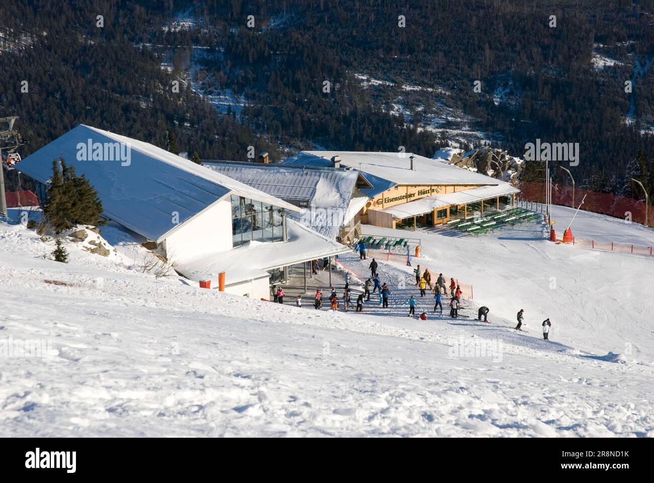 Restaurant 'Eisensteiner Huette', Hut, Grosser Arber, Bavarian Forest ...