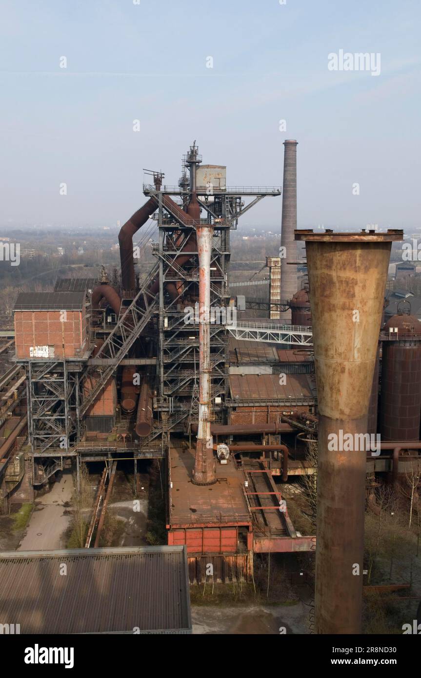 Blast furnace, Duisburg-North Landscape Park, formerly Meiderich ...