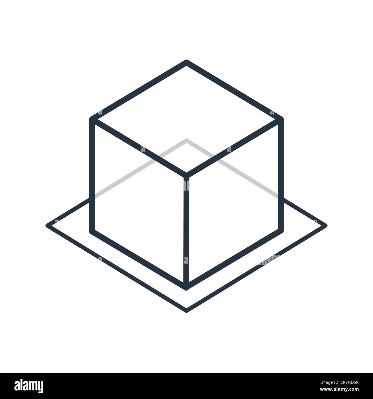 AR reality symbol vector icon. Virtual augmented reality cube screen 3d ... AR reality symbol vector icon. Virtual augmented reality cube screen 3d ...
