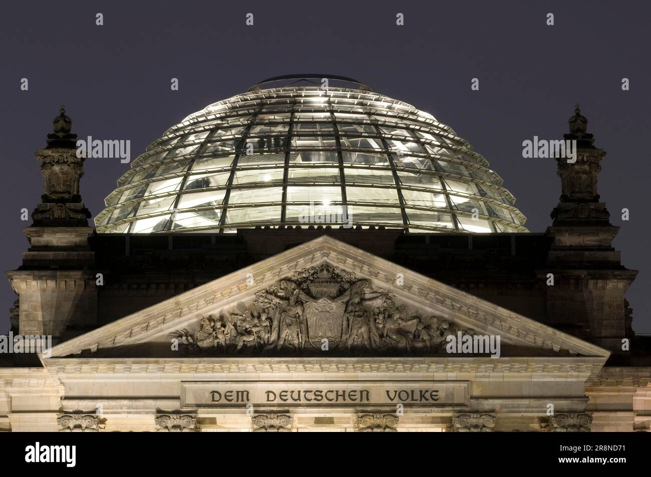 Glass dome, German Reichstag, Berlin-Tiergarten, Germany, Reichstag ...