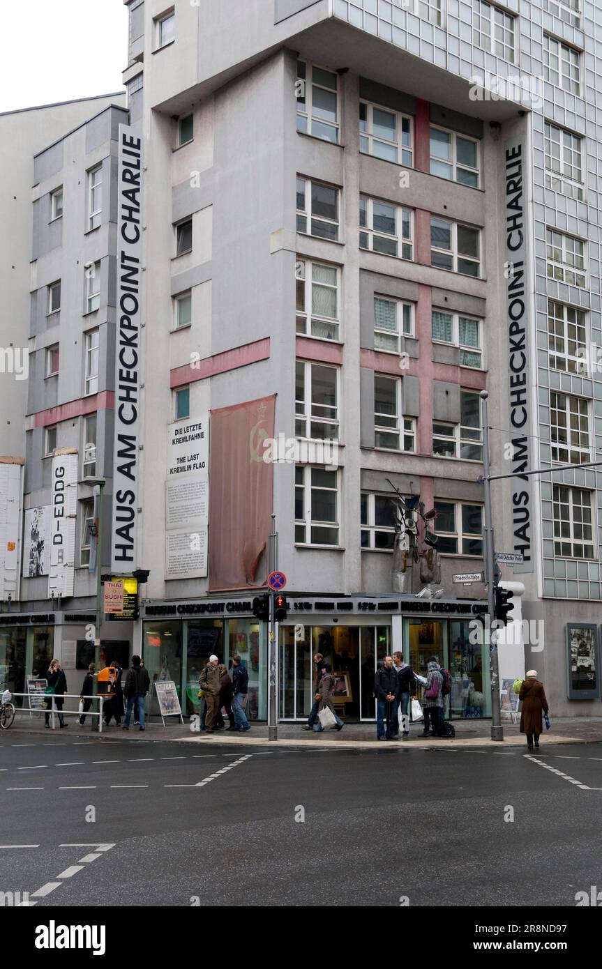House at Checkpoint Charlie, Berlin, Germany Stock Photo - Alamy
