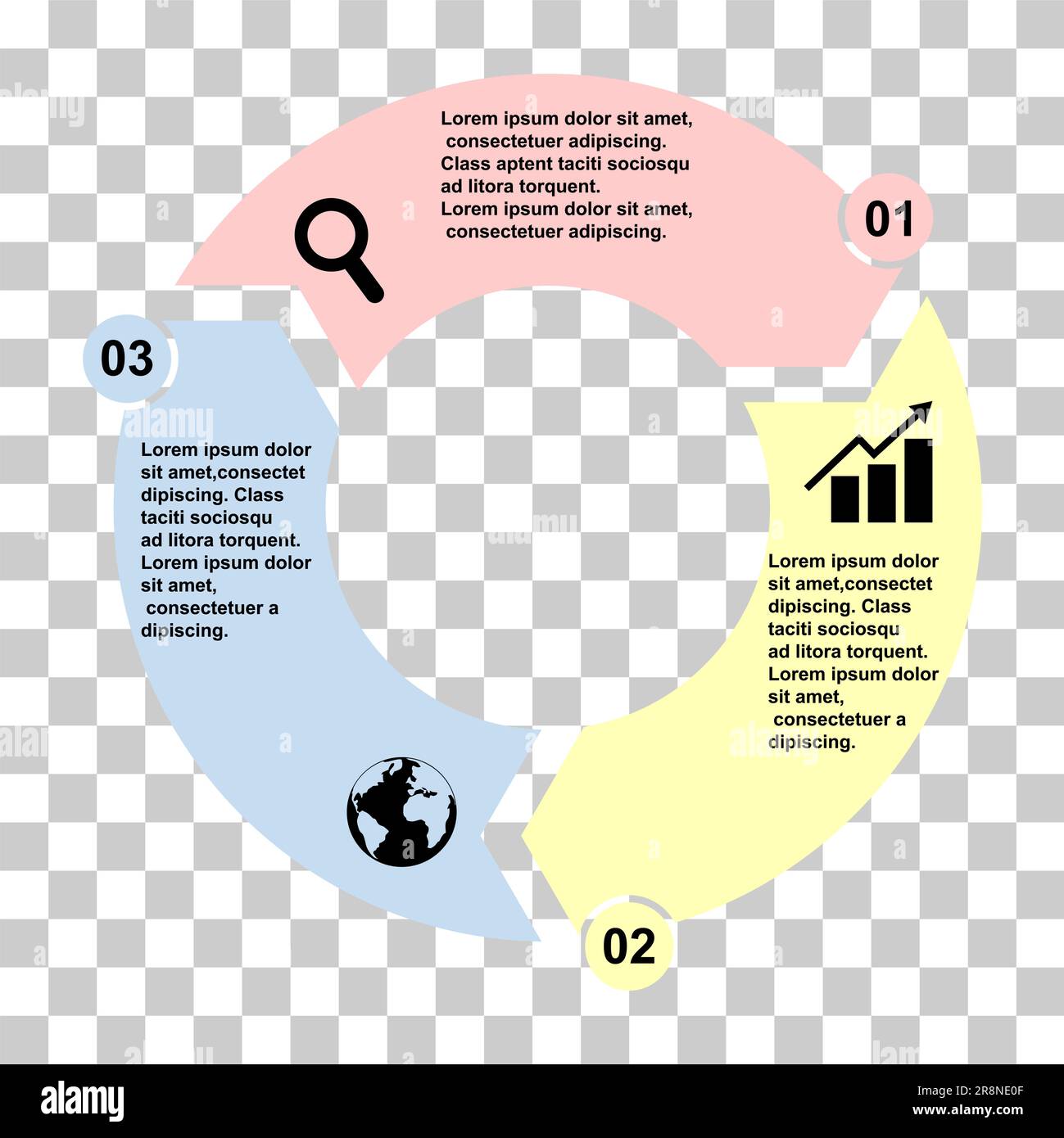 Chart infographic business template icon, pie circle diagram ...