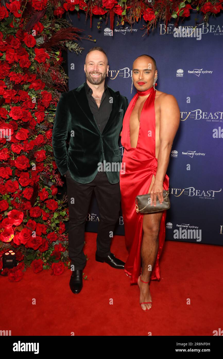 Sydney, Australia. 22nd June 2023. Disney Beauty and the Beast the musical Australian Premiere ...