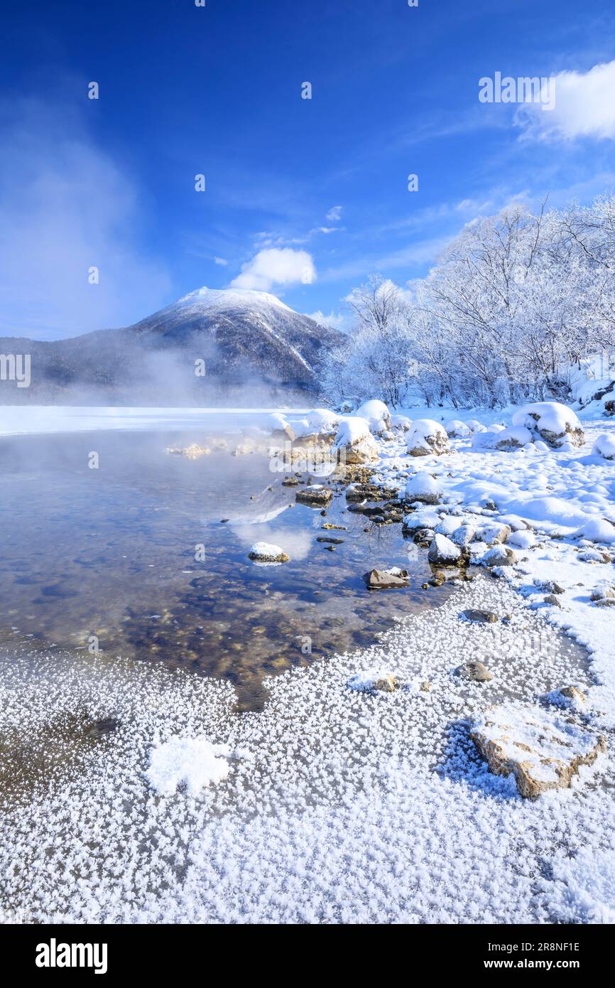 Lake Akan and Mount Akan Stock Photo - Alamy