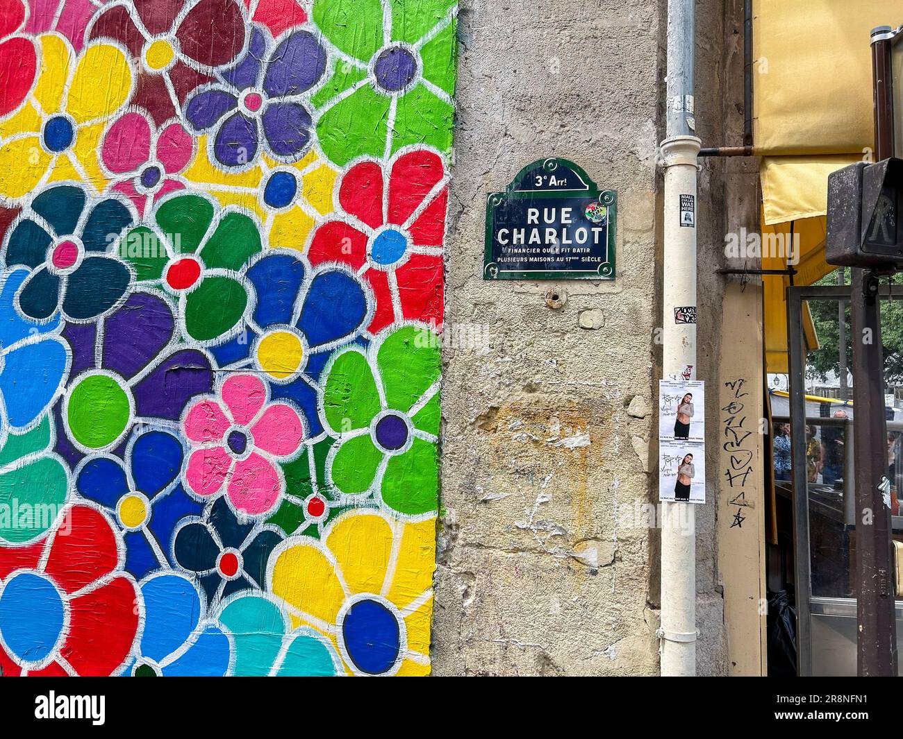 Paris, France, Detail Street Sign, Modern Street Art, Street Scene, Le ...