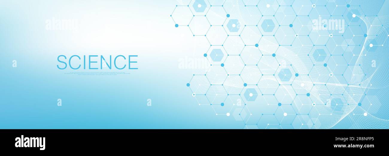 Molecular abstract structure and genetic engineering DNA. Healthcare ...