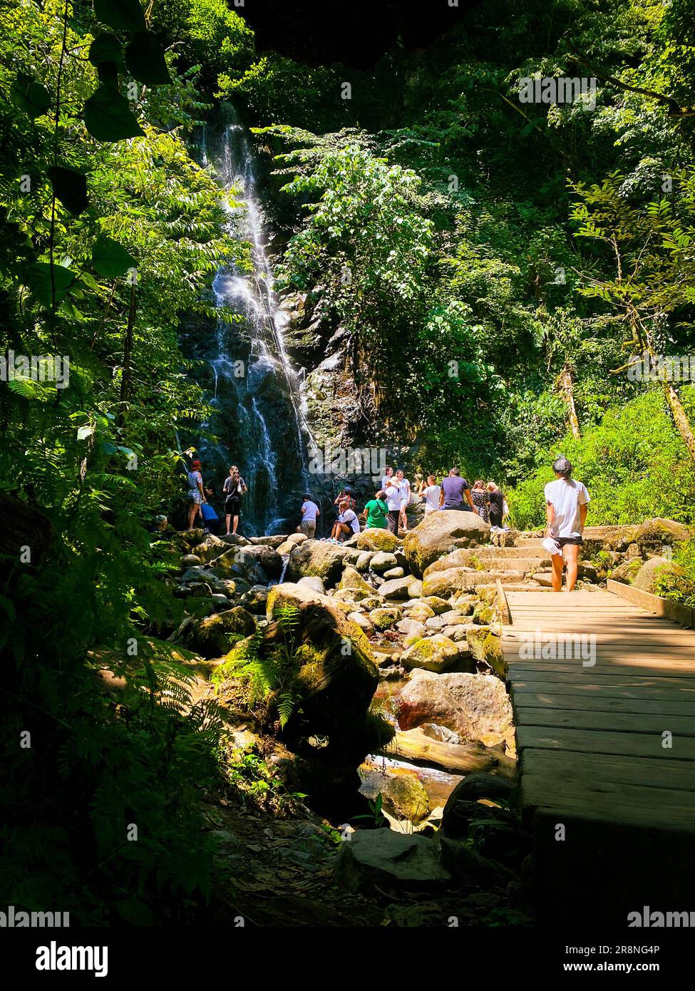 Mirveti, Georgia - 6th august, 2022: tourist by famous travel ...