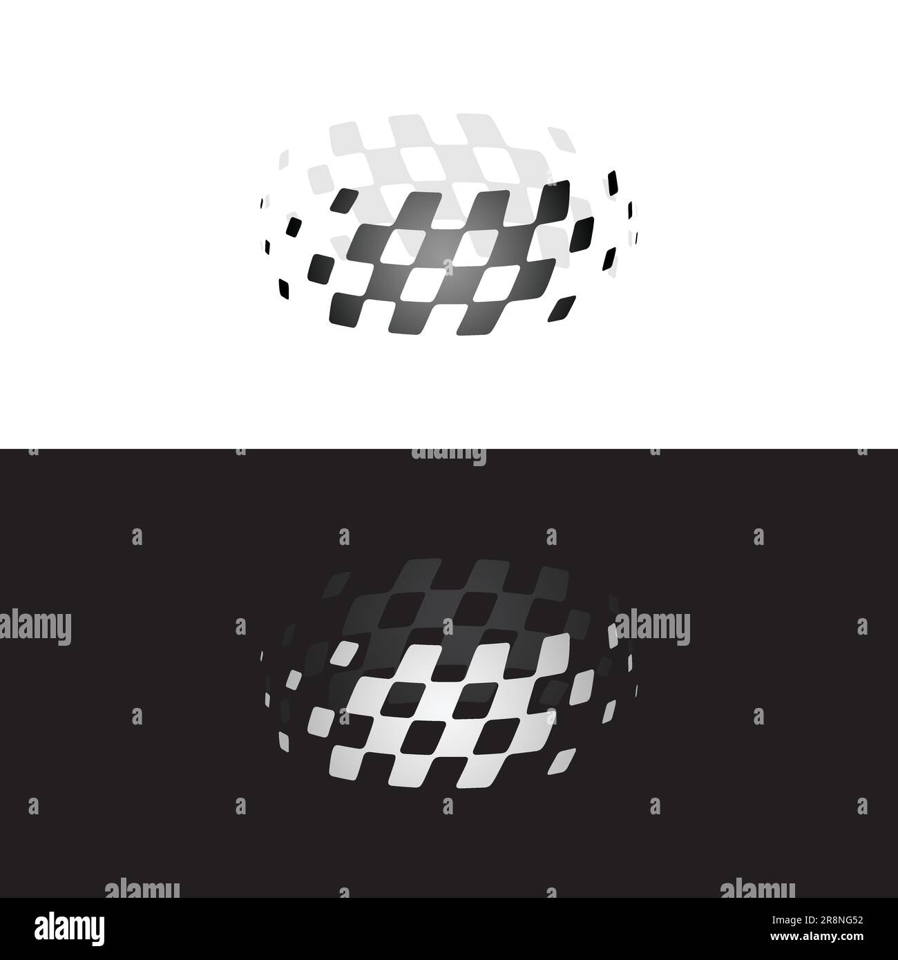 Different circle checkered flags set Stock Vector Image & Art - Alamy