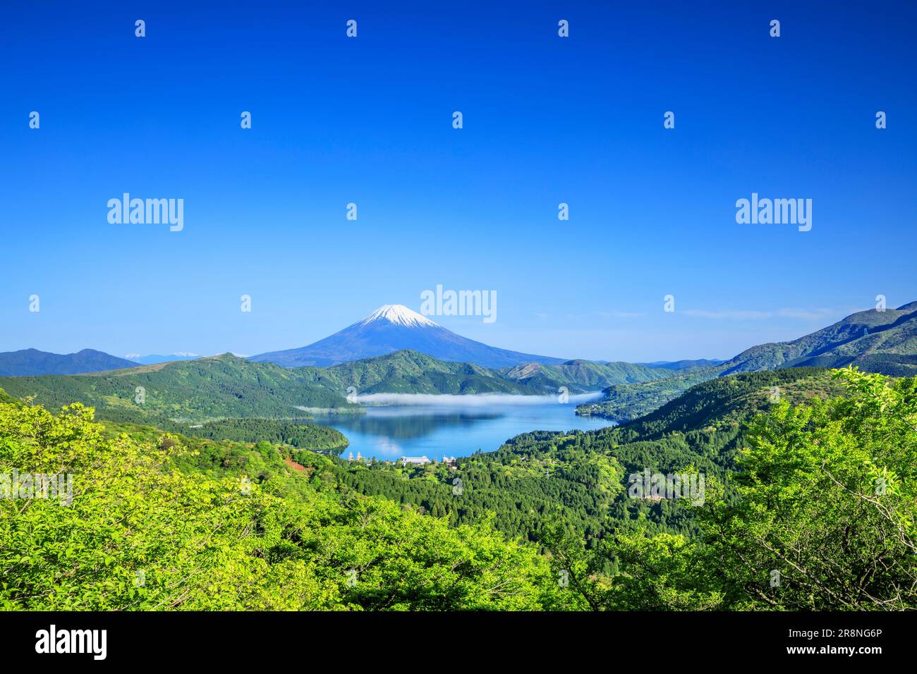 Fuji and Lake Ashinoko Stock Photo - Alamy
