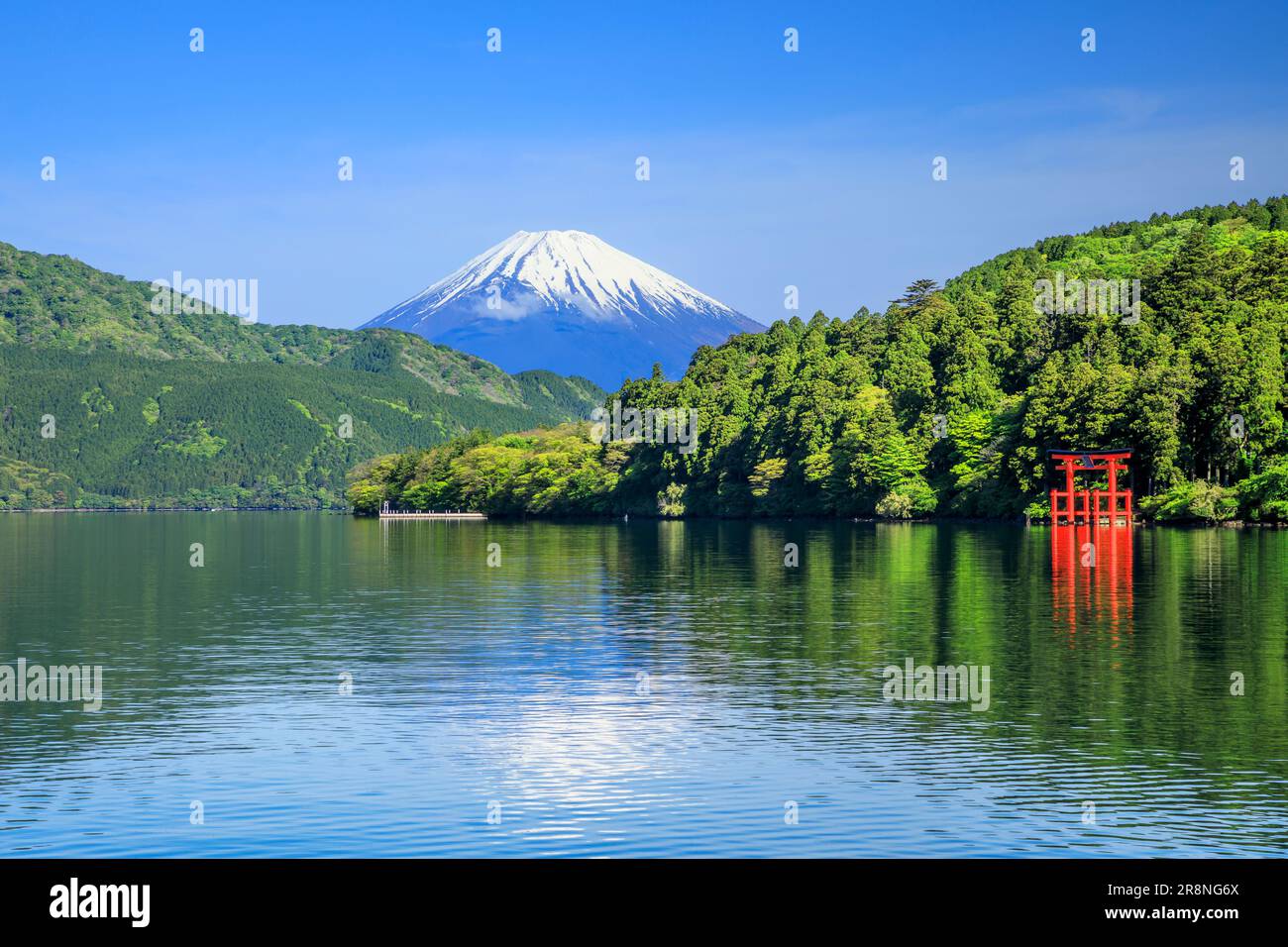 Fuji and Lake Ashinoko Stock Photo - Alamy