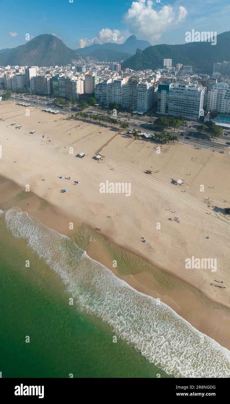 Day with haze that envelops the city. Aerial view of Rio de Janeiro ...