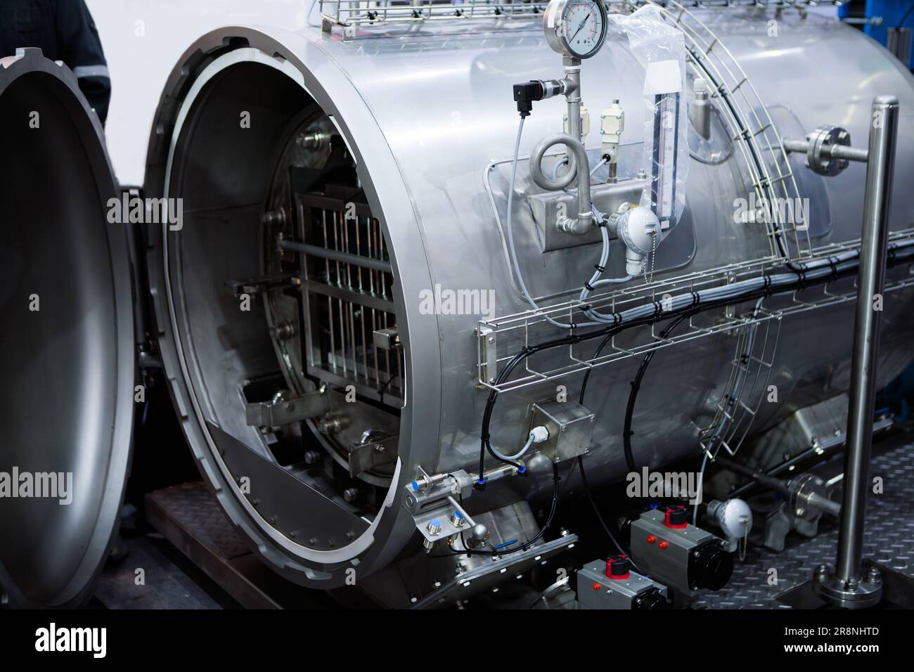 Autoclave Batch Retort Sterilization in Food Industry Stock Photo - Alamy