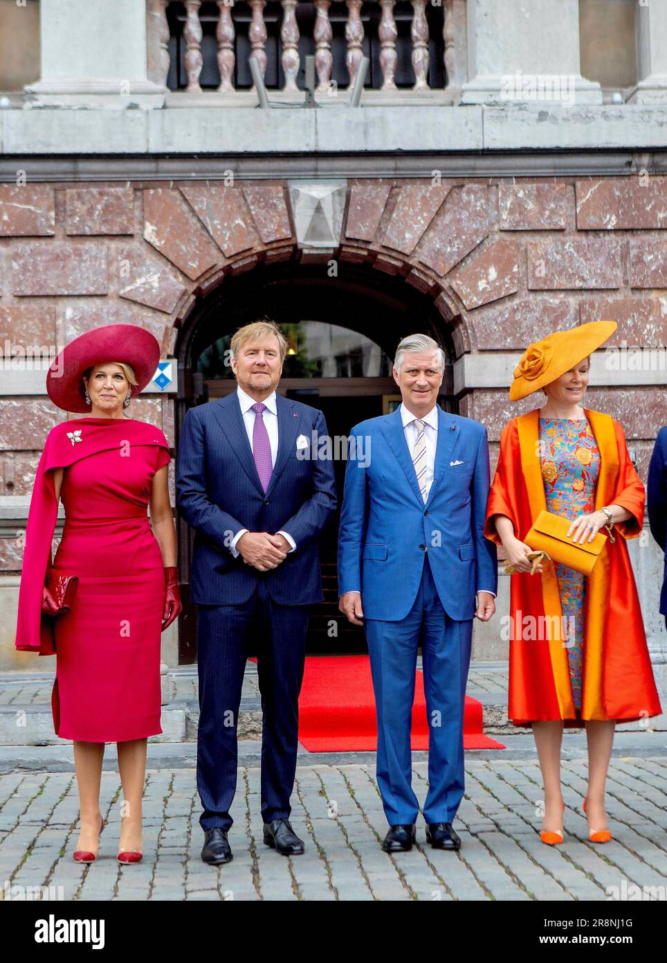 Antwerpen, Belgien. 22nd June, 2023. King Willem-Alexander and Queen Maxima of The Netherlands ...