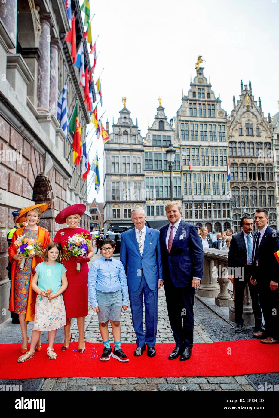 Antwerpen, Belgien. 22nd June, 2023. King Willem-Alexander and Queen Maxima of The Netherlands ...