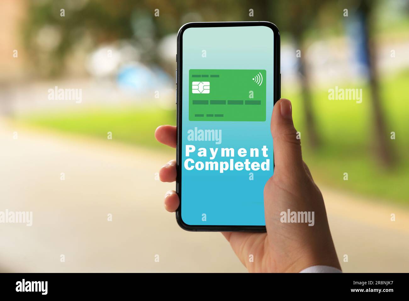 Woman successfully made payment using online banking application on ...