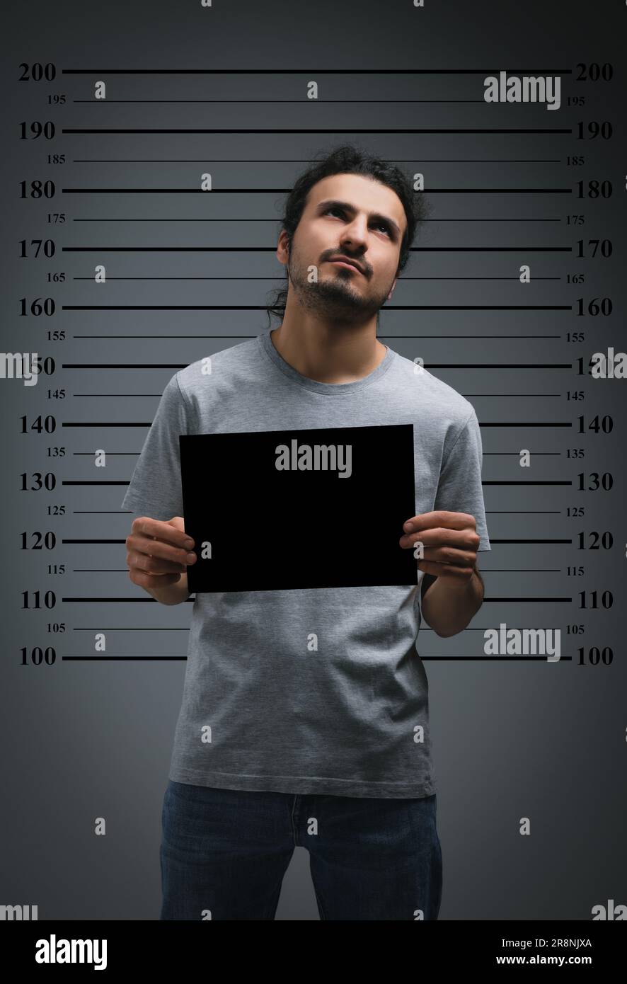 Blank Mugshot Height Chart
