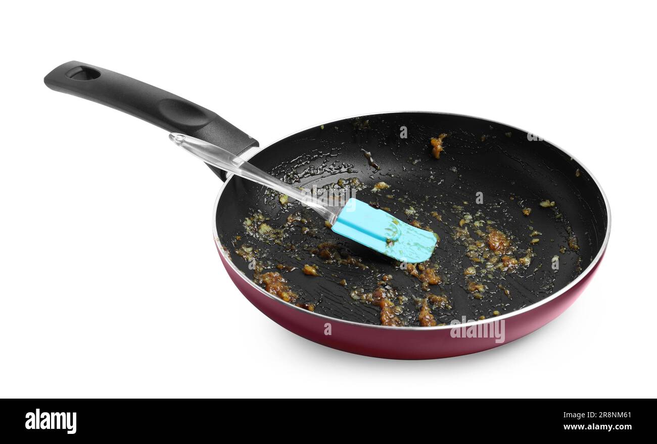 Dirty frying pan spatula hi-res stock photography and images - Alamy