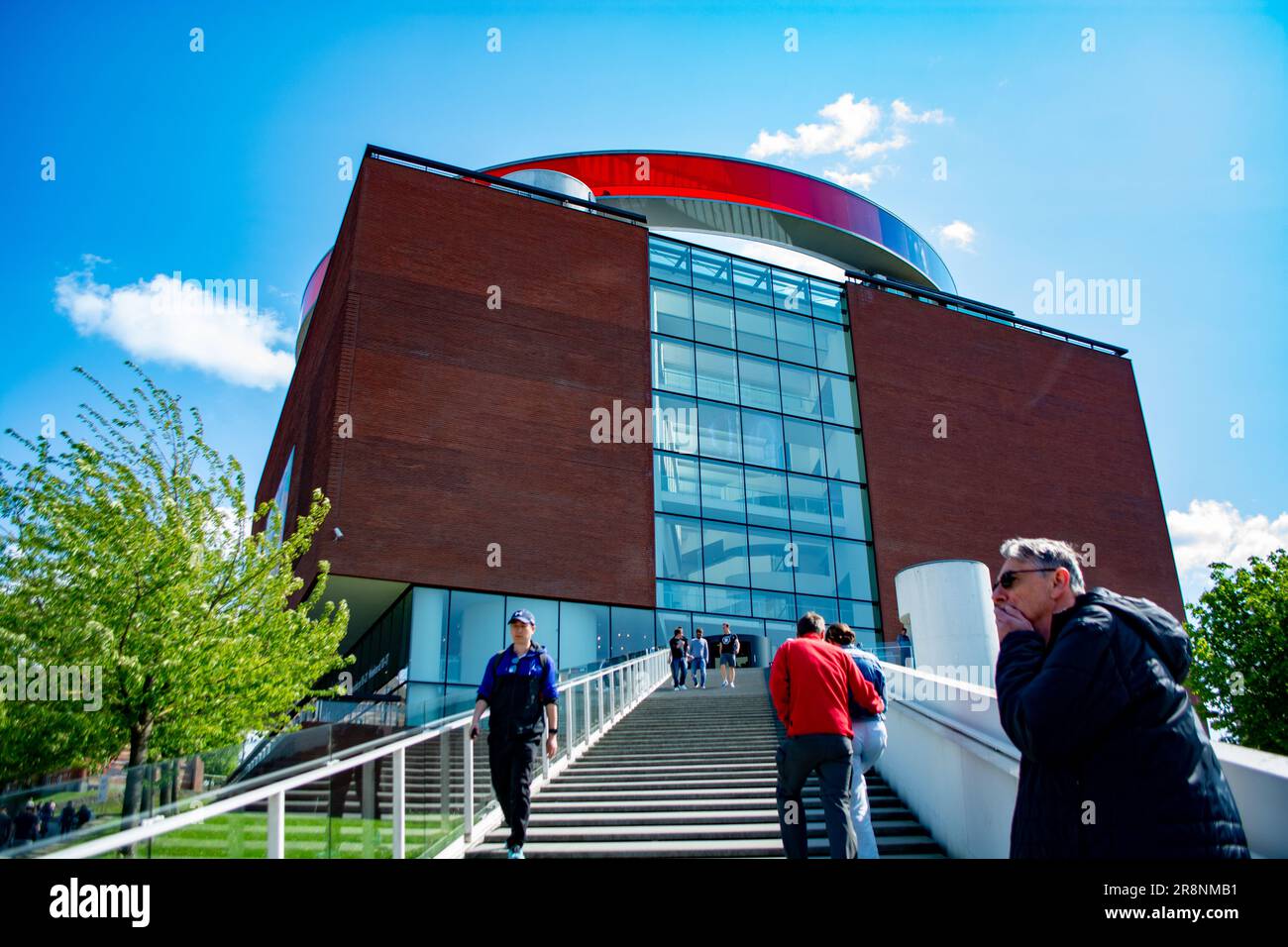 Aarhus, Denmark June, 2023, The ARoS art museum in downtown and the ...