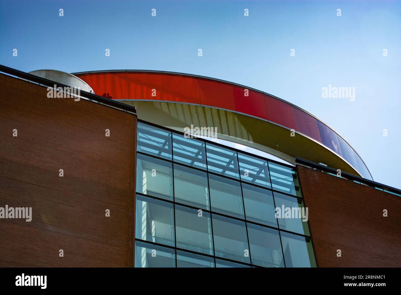 Aarhus, Denmark June, 2023, The ARoS art museum in downtown and the ...