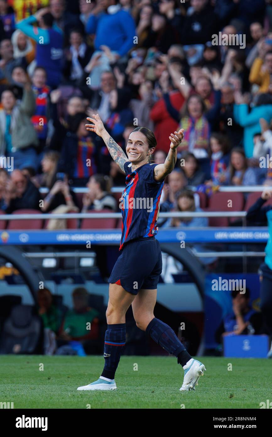 BARCELONA - MAR 21: Mapi Leon in action during the Women's Champions ...