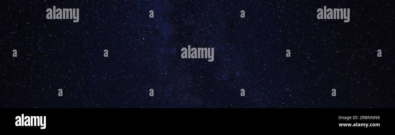 Amazing starry sky at night, banner design Stock Photo - Alamy